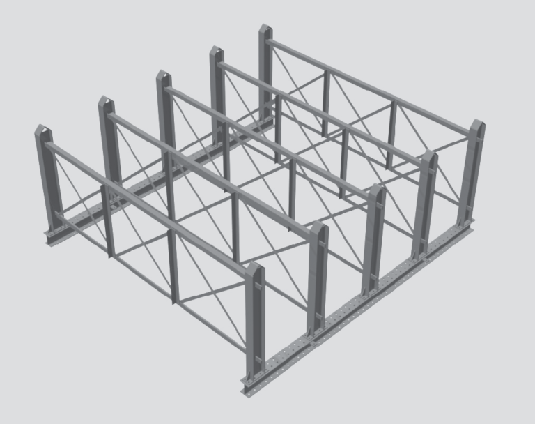 Industrial Stanchion Racks for Pipe Storage | Stanchion System