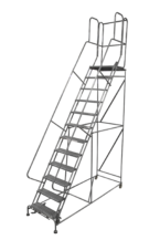 Cotterman Rolling Warehouse Ladder | Industrial Access Ladder
