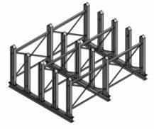 Industrial Stanchion Racks for Pipe Storage | Stanchion System