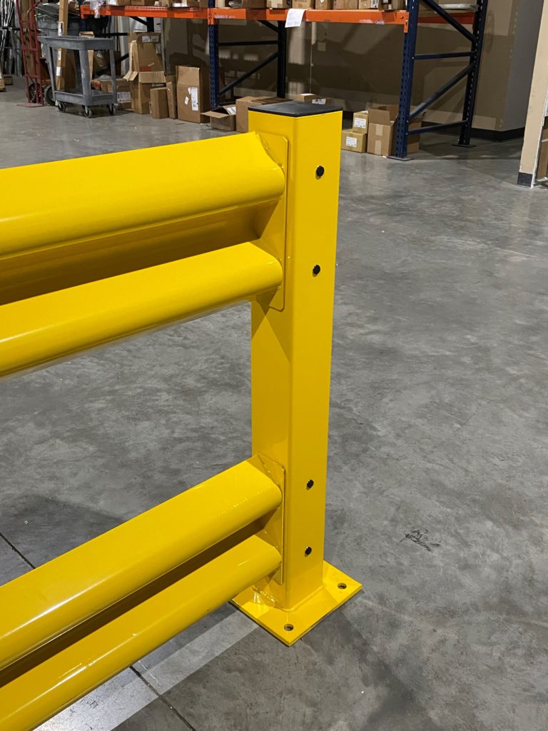 Double-Tier Industrial Guard Rail | Warehouse Safety Barriers