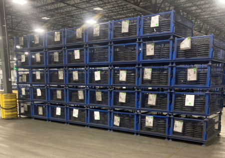 Collapsible Automotive Container | Wire Storage Container