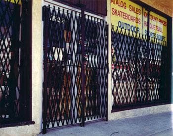 Retail Storefront Security Gates - Warehouse Rack & Shelf