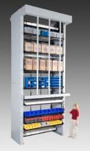 Vertical Storage Carousel with Shelves | Carousel Racking