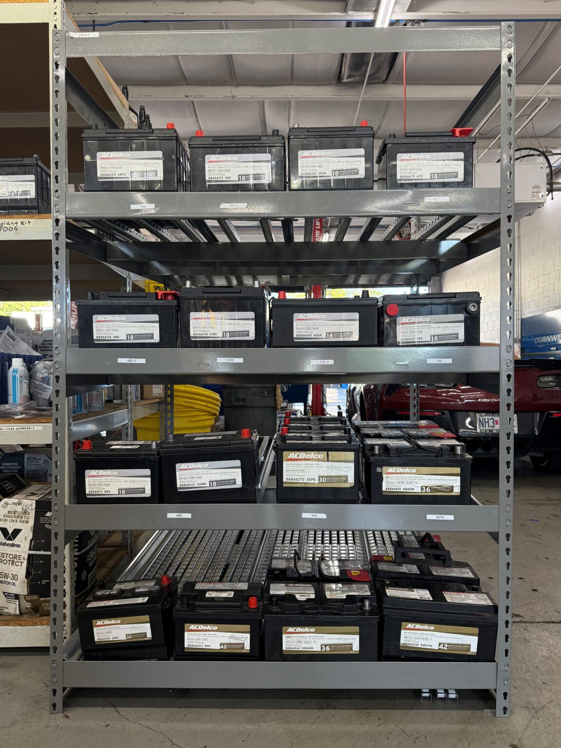 Automotive Battery Storage Racks | Car Battery Racking