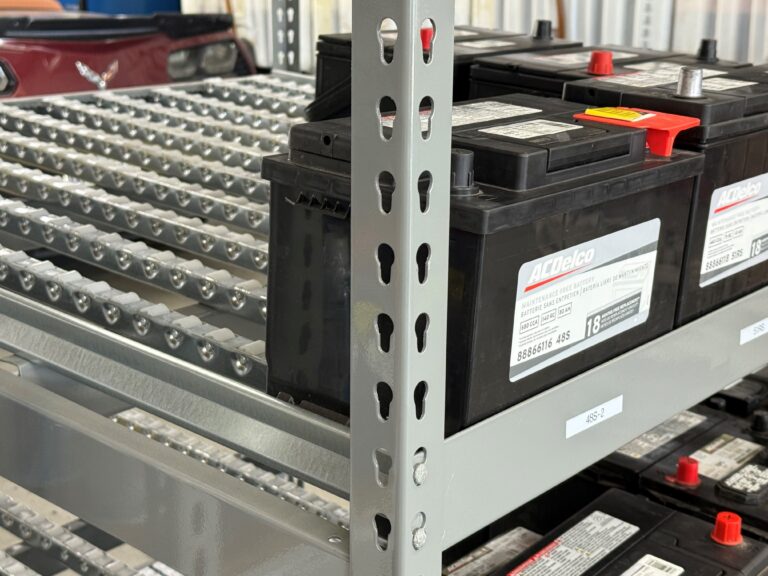 Automotive Battery Storage Racks | Car Battery Racking
