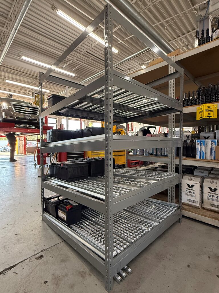 Automotive Battery Storage Racks | Car Battery Racking