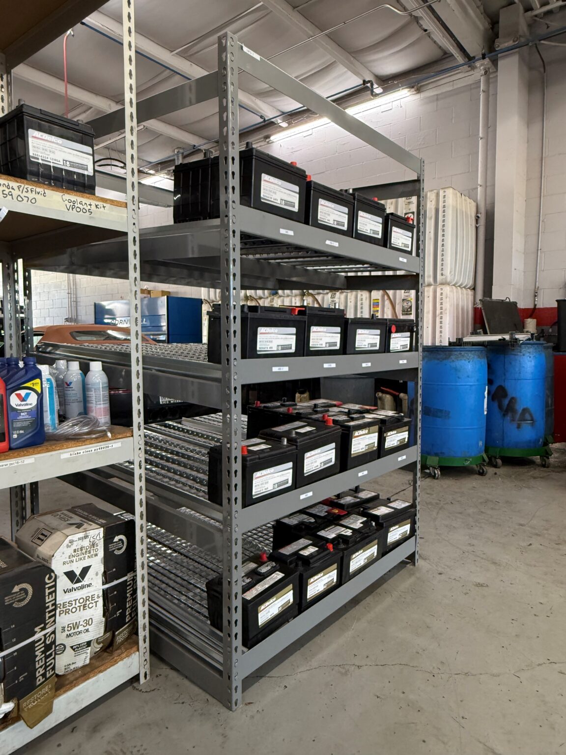 Automotive Battery Storage Racks | Car Battery Racking