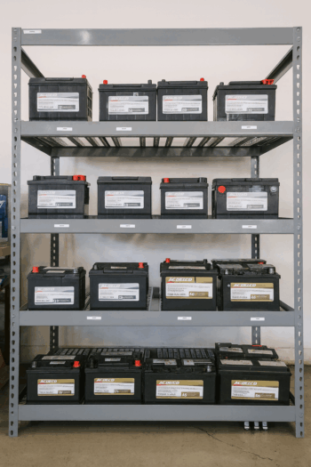 Automotive Battery Storage Racks | Car Battery Racking