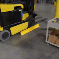 Forklift Guide Rail System | Metal Bumper Rails for Racks