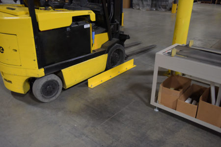 Forklift Guide Rail System | Metal Bumper Rails for Racks