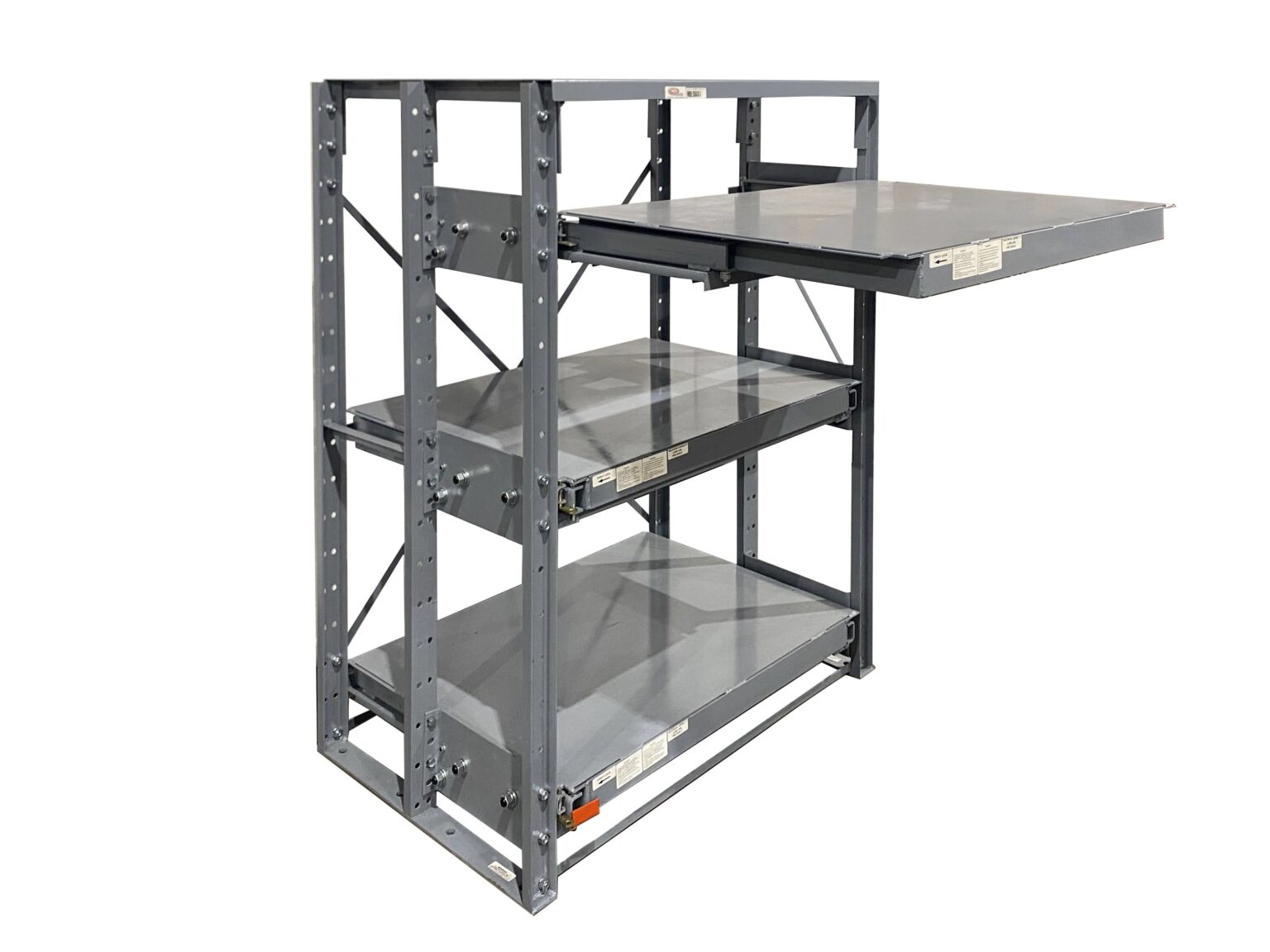 Industrial Roll Out Shelving Racks at Charles Casale blog