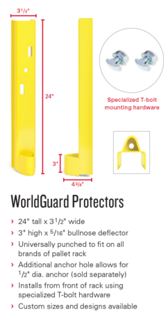 Racking Upright Protectors | Pallet Rack Post Protectors