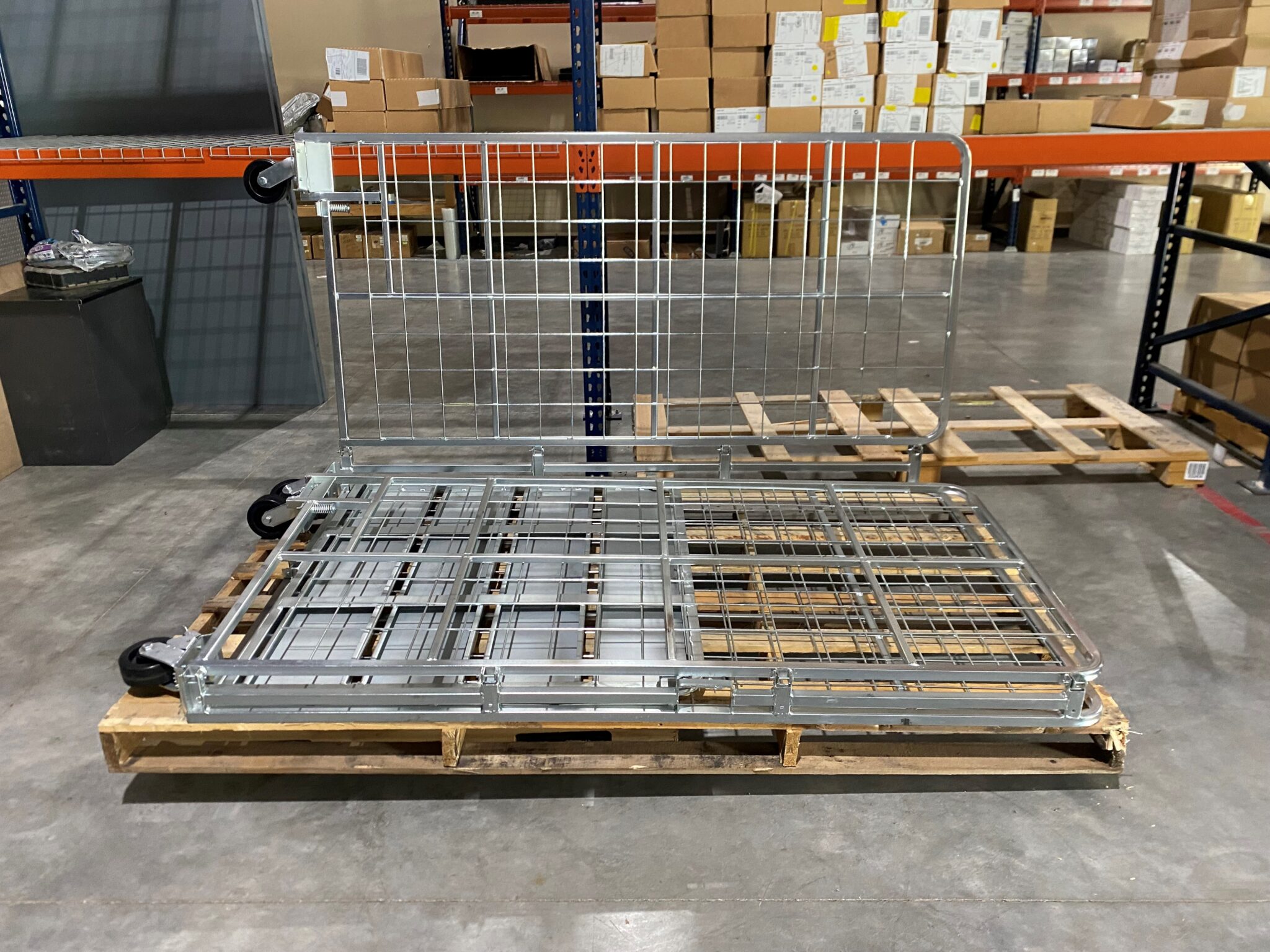 Folding Wire Shelf Carts | Collapsible