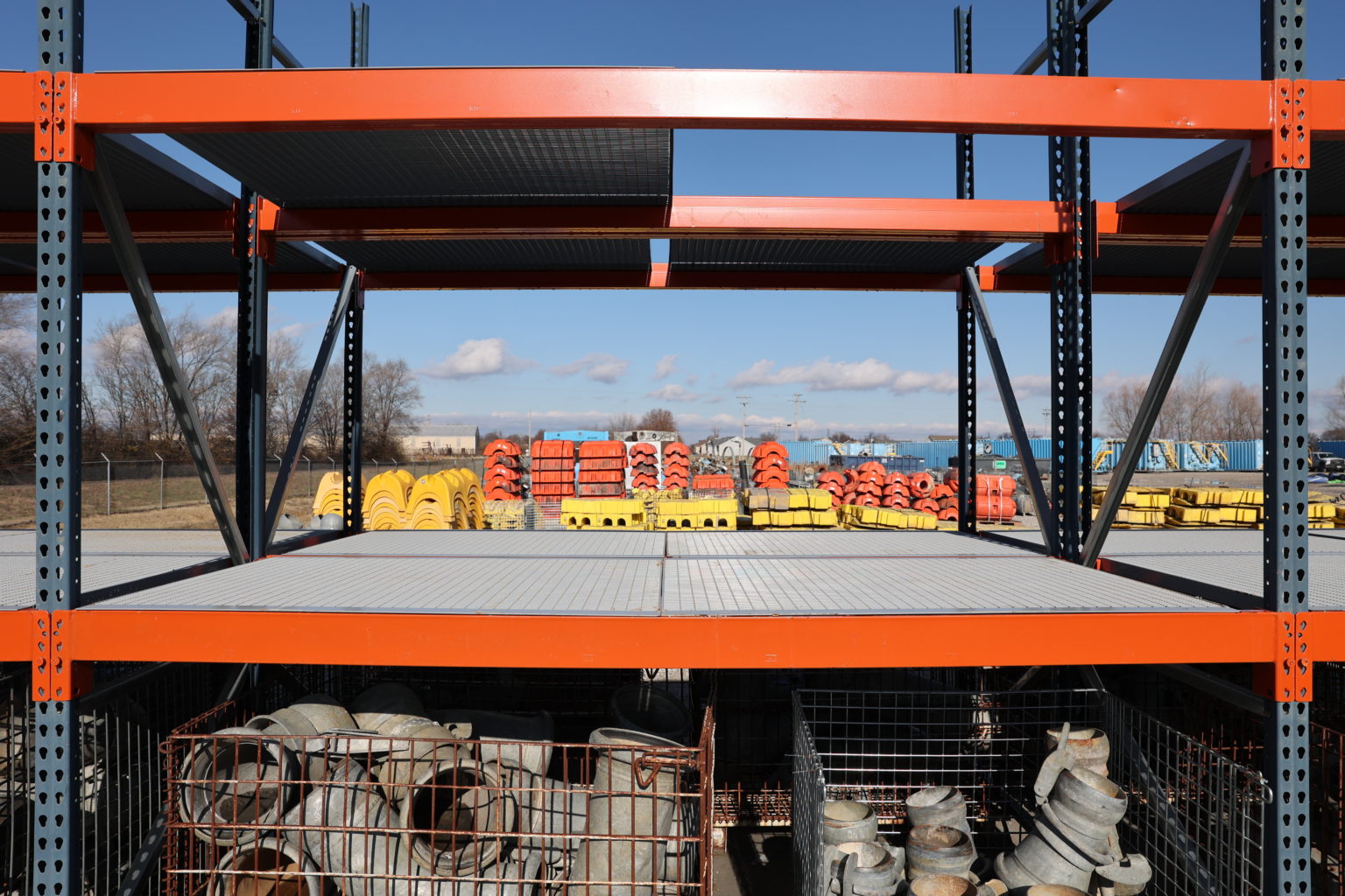 Bar Grate Pallet Rack Decking for Safe Wire Container Storage