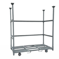 Stackable Window & Door Transport Pallet Racks with Casters