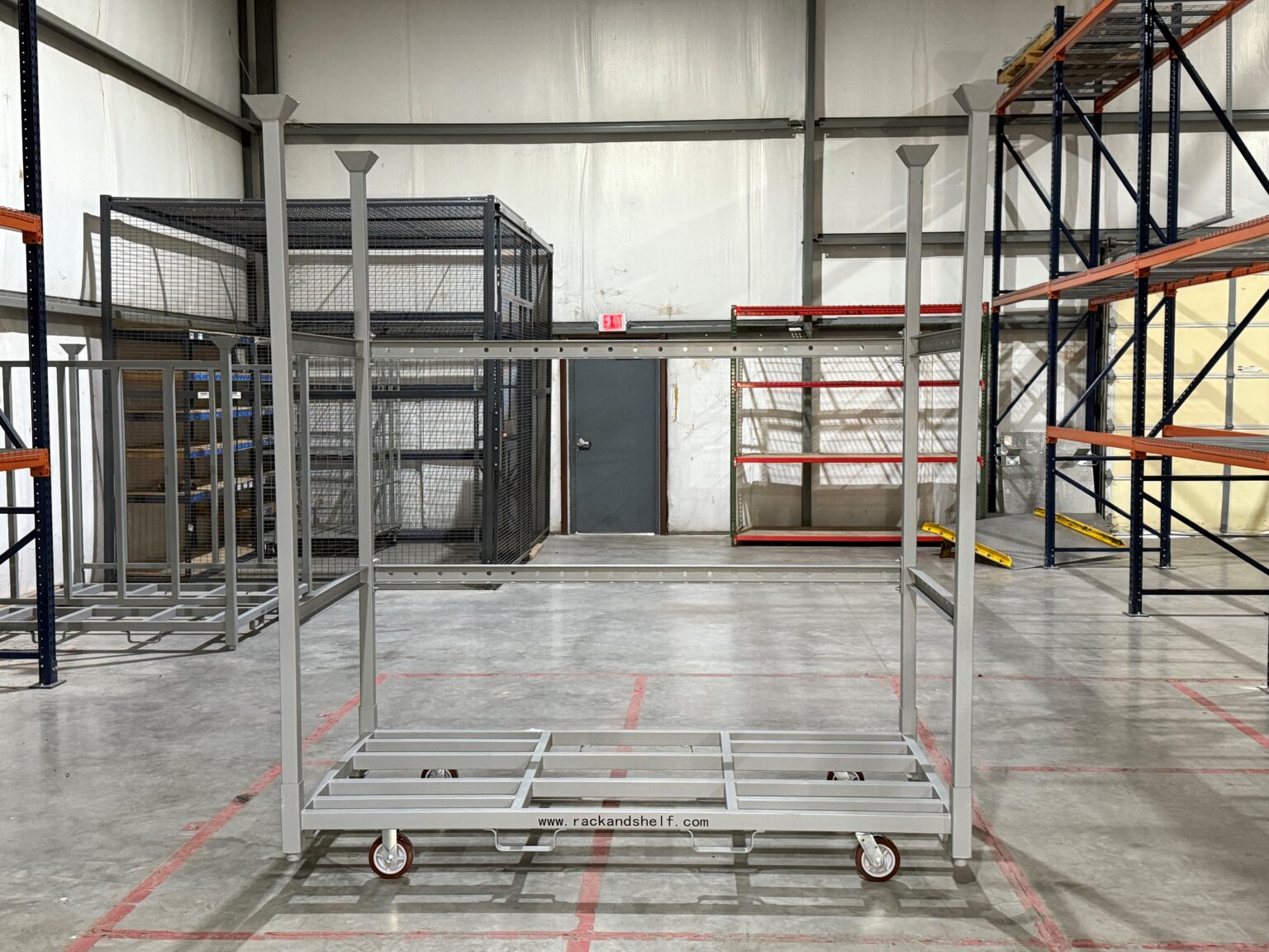 Stackable Window & Door Transport Pallet Racks with Casters