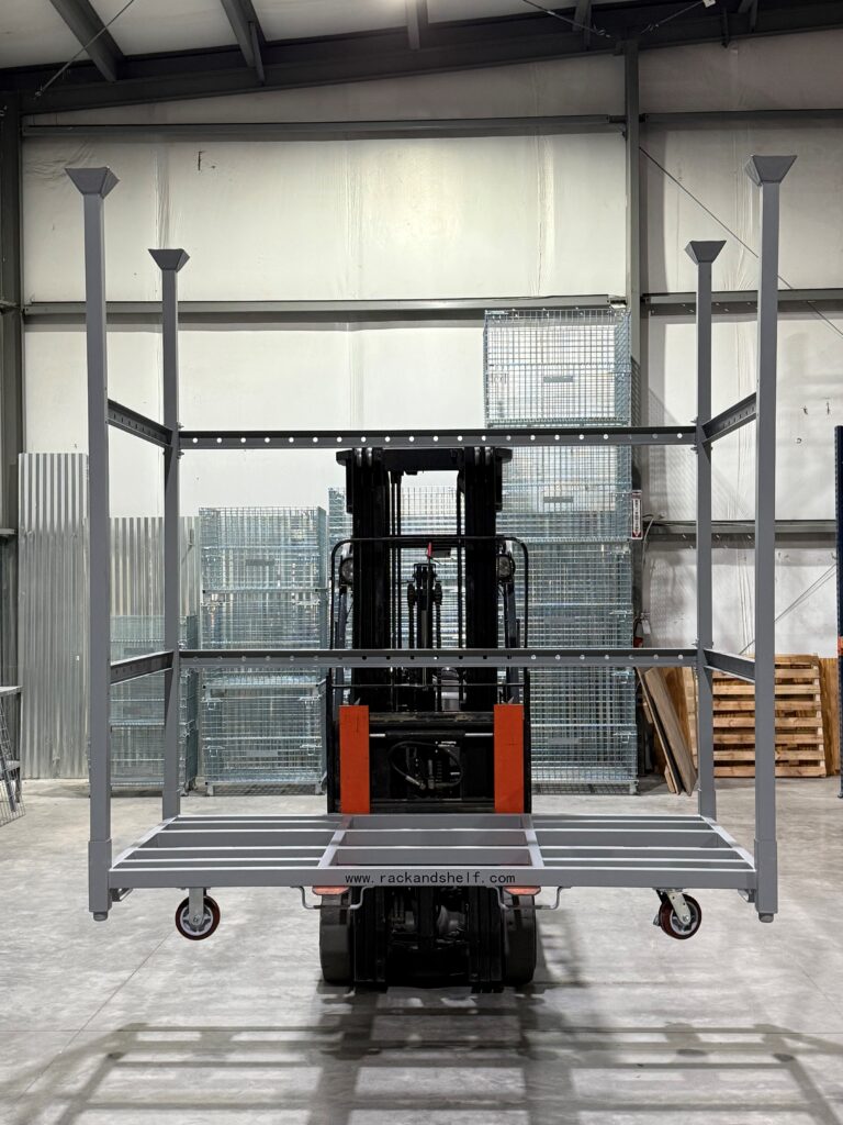 Stackable Window & Door Transport Pallet Racks with Casters