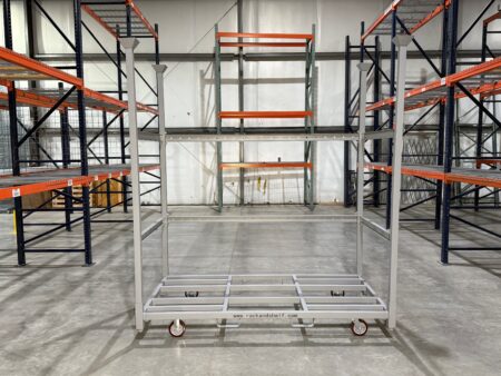 Stackable Window & Door Transport Pallet Racks with Casters