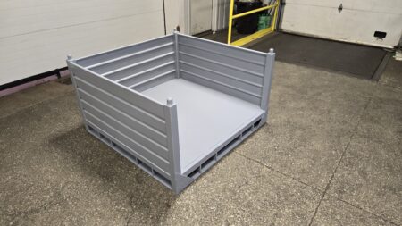 3-Sided Storage Bins | Open-Sided Container with Side Panel