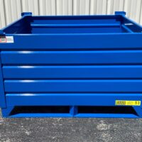 Corrugated Steel Container with Flat Steel Runners