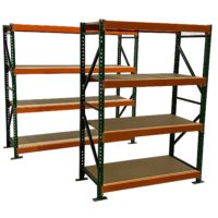 Teardrop Wide Span Particle Board Storage Racks
