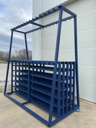 A-Frame Steel Storage Rack | Horizontal & Vertical Pipe Storage