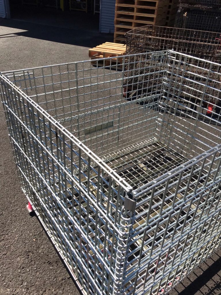 Custom Heavy Duty Collapsible Wire Containers - Warehouse Rack and Shelf