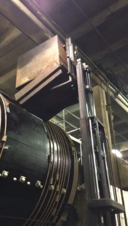 Forklift Box Dumper Attachment for Drop Bottom Containers