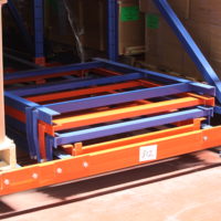 Frazier Industrial Structural Steel Glide-In Pushback Racking