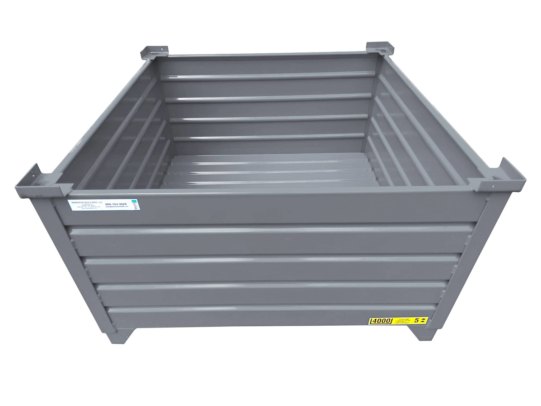 42" x 42" x 30" Topper Stackable Corrugated Steel Container PN. 51009-X