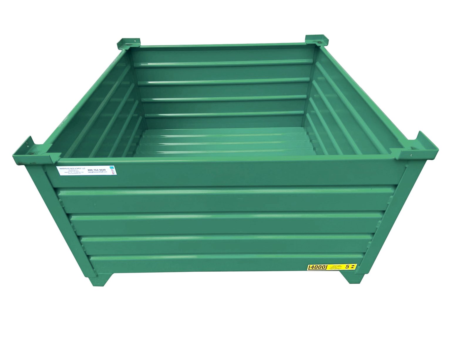 35" x 35" x 30" Topper Stackable Corrugated Steel Container PN. 51006-G ...