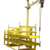 Rolling Hand Crank Out Cantilever Storage Shelving System