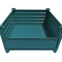 Stackable Corrugated Steel Container - 30″ x 35″ x 30″