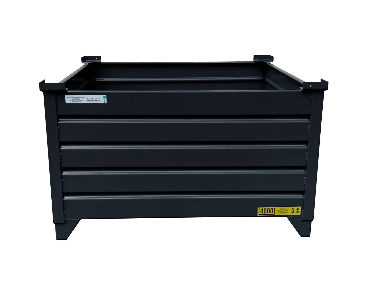 42" x 48" x 30" Topper Stackable Corrugated Steel Container PN. 51010-Z ...