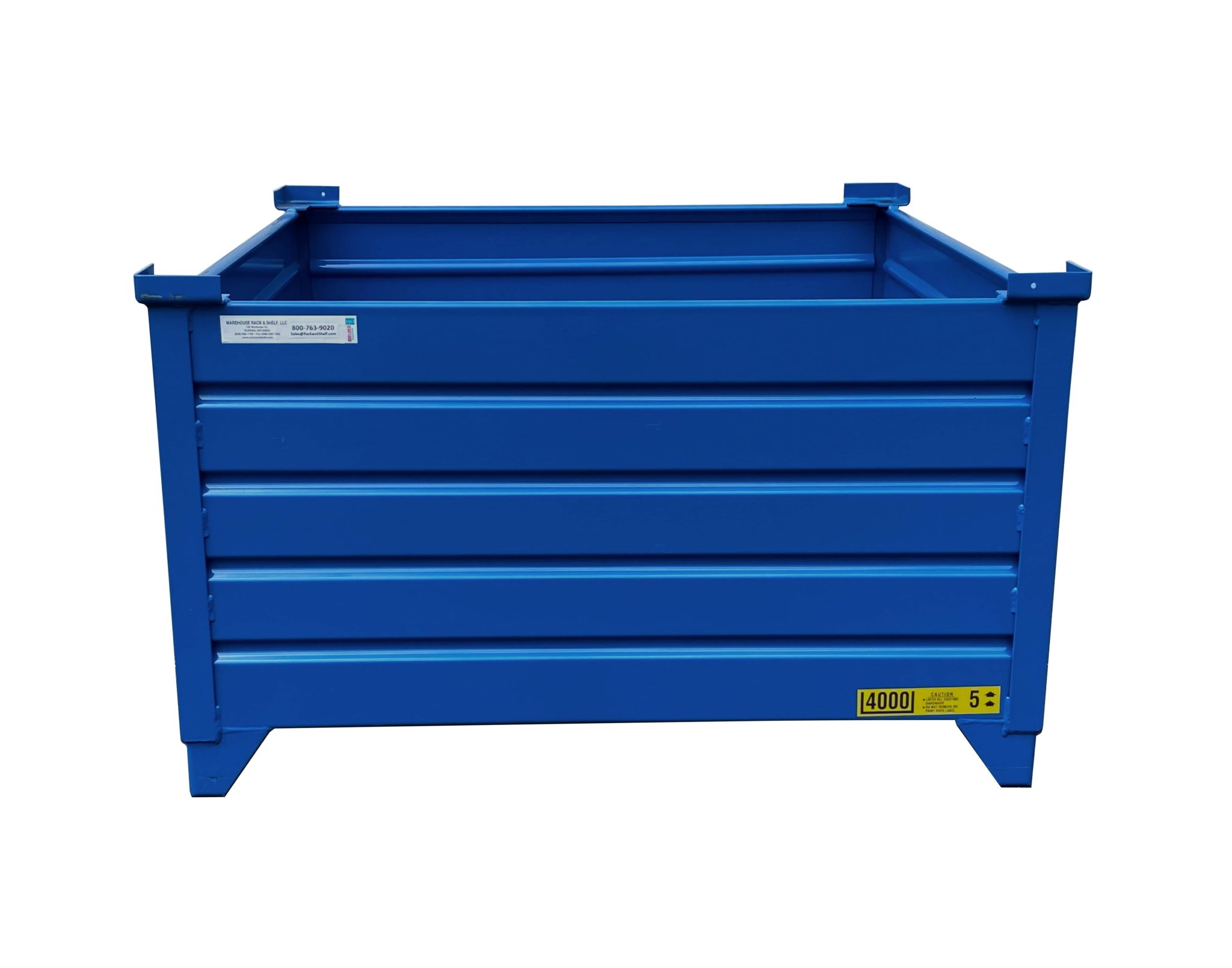 48" x 48" x 30" Topper Stackable Corrugated Steel Container PN. 51011-B