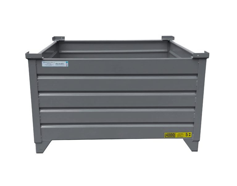 42" x 42" x 30" Topper Stackable Corrugated Steel Container PN. 51009-X