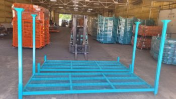 48" d. x 120" w. x 69" h. Portable Stack Racks - Warehouse Rack and Shelf