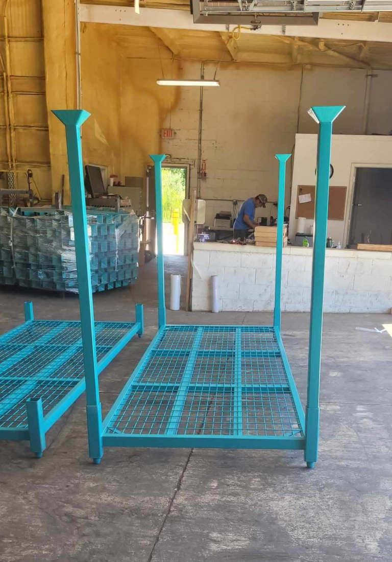 48" d. x 120" w. x 69" h. Portable Stack Racks