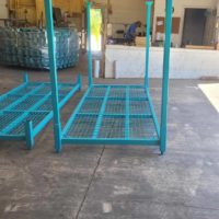 48" d. x 120" w. x 69" h. Portable Stack Racks - Warehouse Rack and Shelf