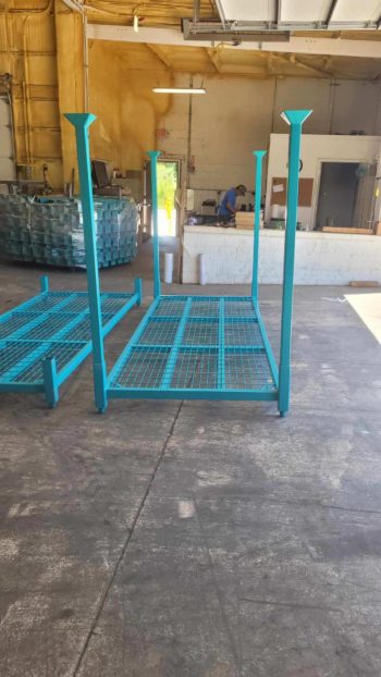 48" d. x 120" w. x 69" h. Portable Stack Racks - Warehouse Rack and Shelf