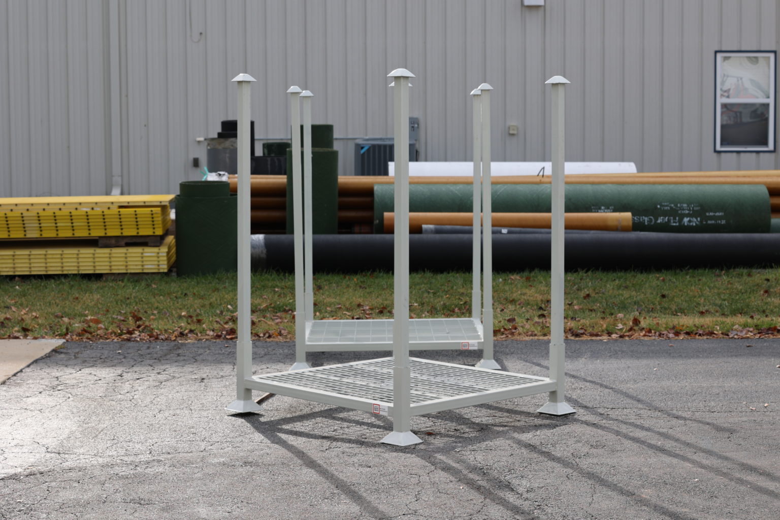 48" d. x 48" w. x 69" h. Portable Stack Racks