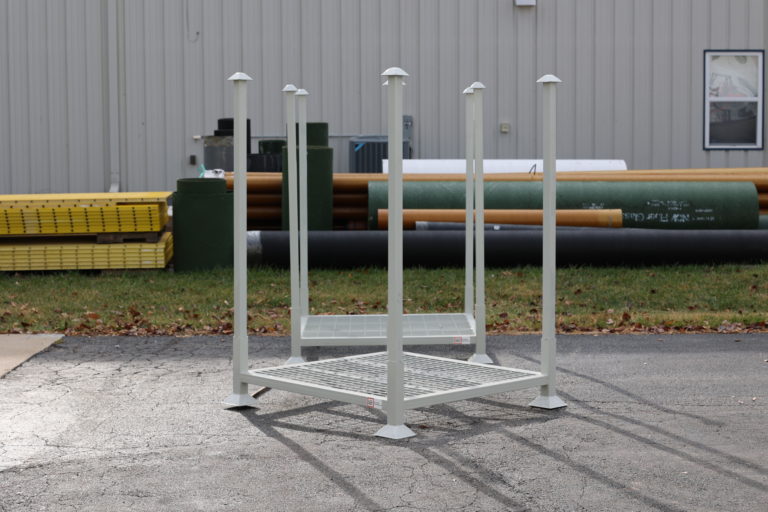 48" d. x 48" w. x 69" h. Portable Stack Racks