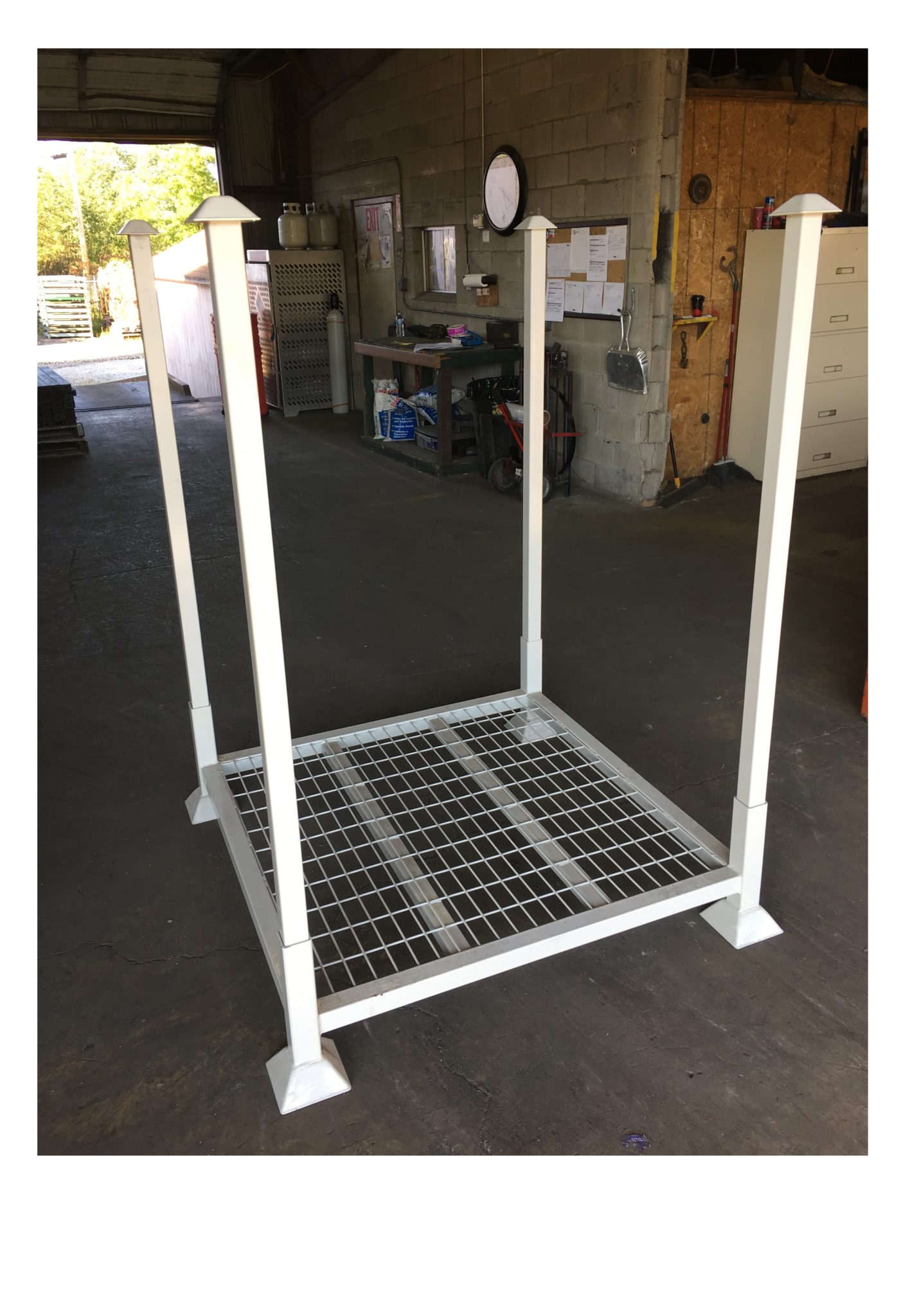 48" d. x 48" w. x 69" h. Portable Stack Racks - Warehouse Rack and Shelf