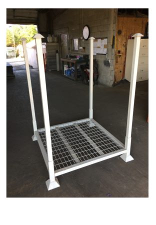 48" d. x 48" w. x 69" h. Portable Stack Racks - Warehouse Rack and Shelf