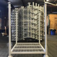48" d. x 48" w. x 69" h. Portable Stack Racks