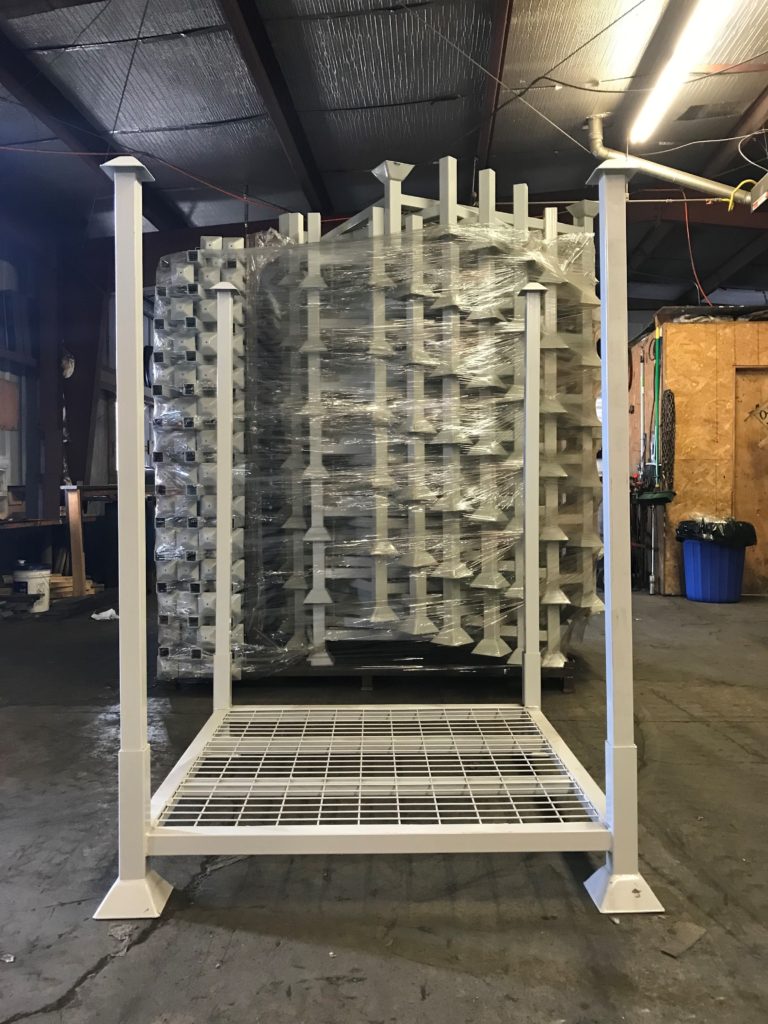 48" d. x 48" w. x 69" h. Portable Stack Racks