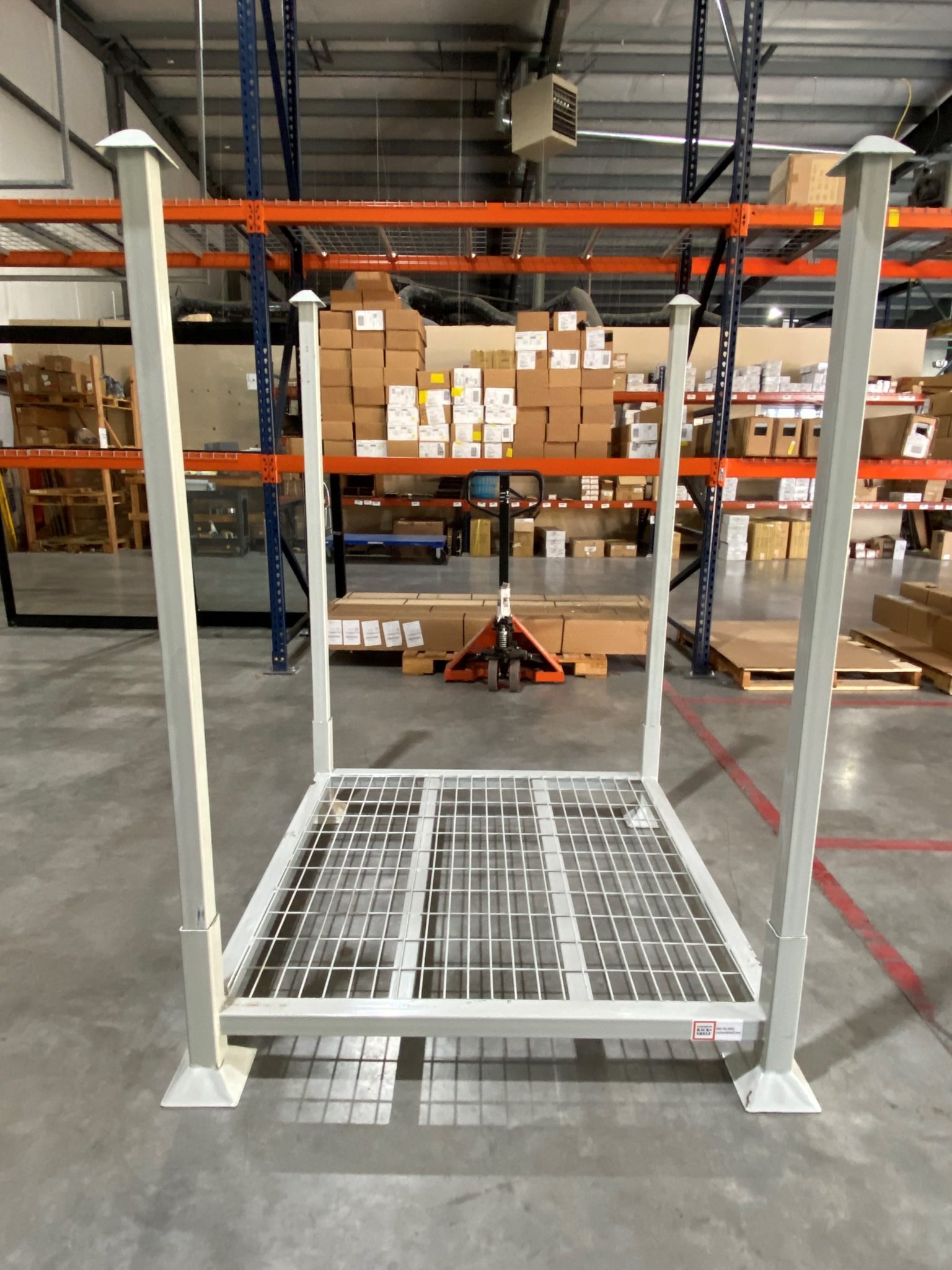 48" d. x 48" w. x 69" h. Portable Stack Racks