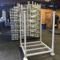 48" d. x 48" w. x 69" h. Portable Stack Racks