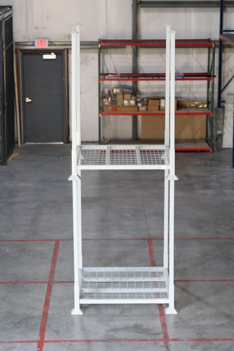 48" d. x 48" w. x 69" h. Portable Stack Racks - Warehouse Rack and Shelf