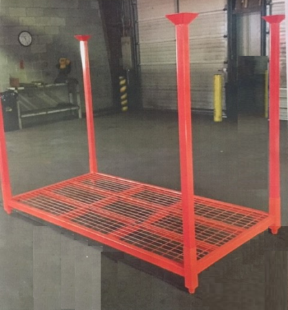 48" d. x 72" w. x 69" h. Portable Stack Racks - Warehouse Rack and Shelf
